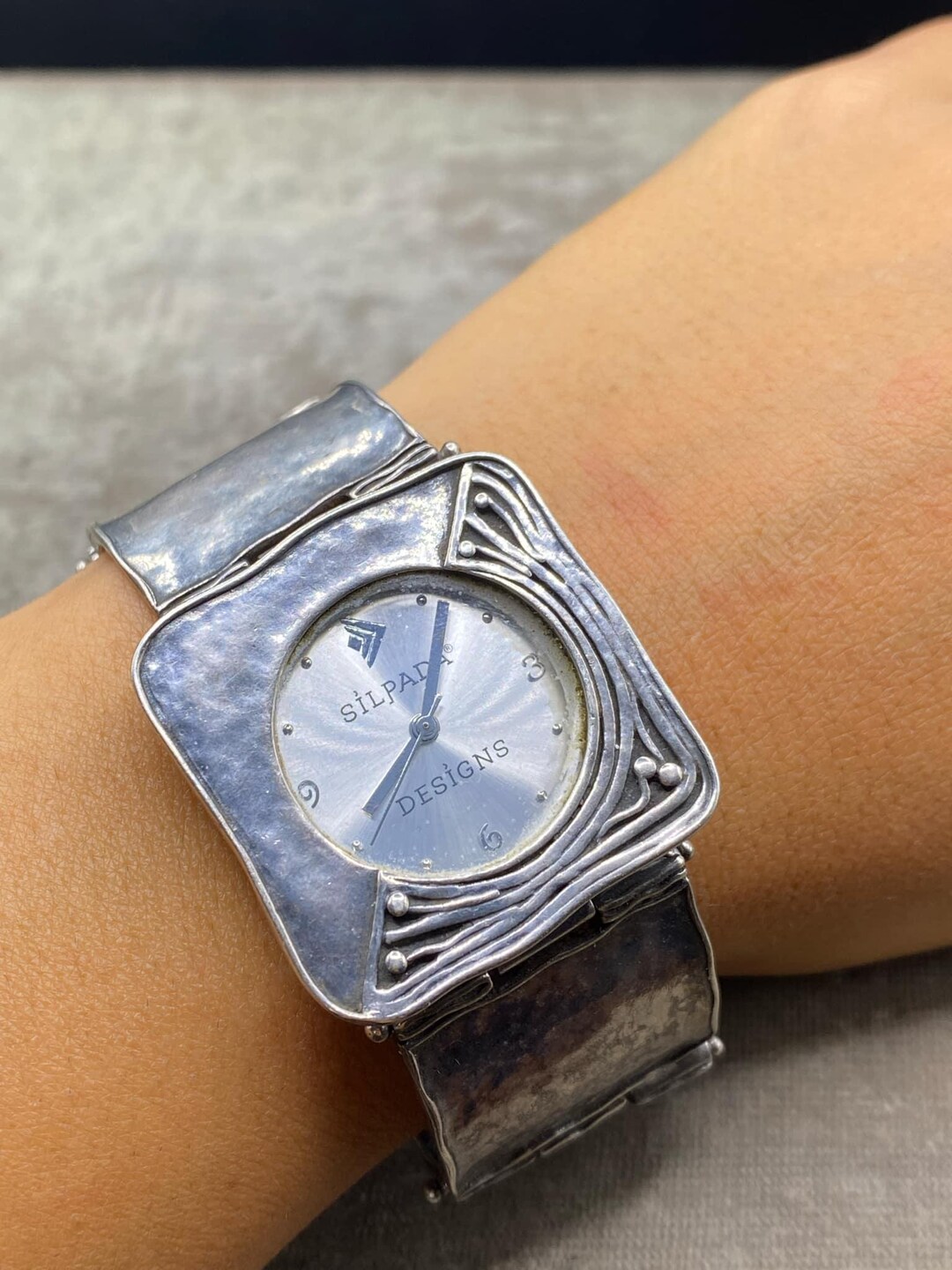 SILPADA Sterling Silver Ladies Panel Link Wrist Watch - Etsy
