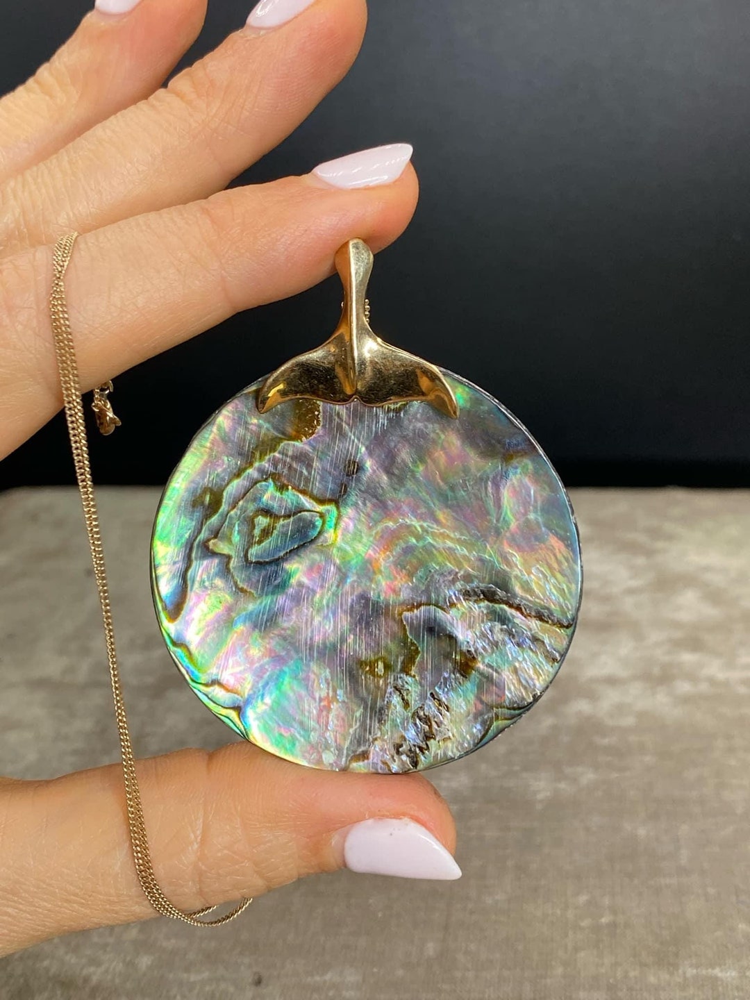 First Nations Northwest Coast Indigenous Style 10K Yellow Gold Whale ...