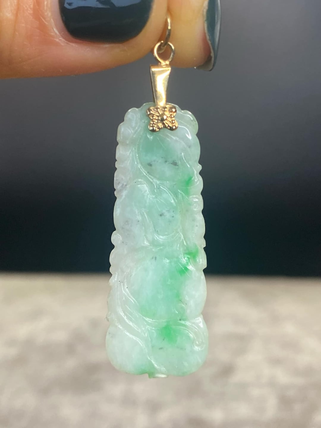 Antique Chinese Jadeite Jade Peaches Pendant - Etsy