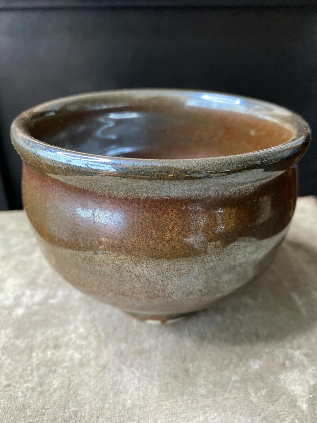 Wayne Ngan Cafe Au Lait Tea Glazed Pottery Bowl by Canadian Renown ...
