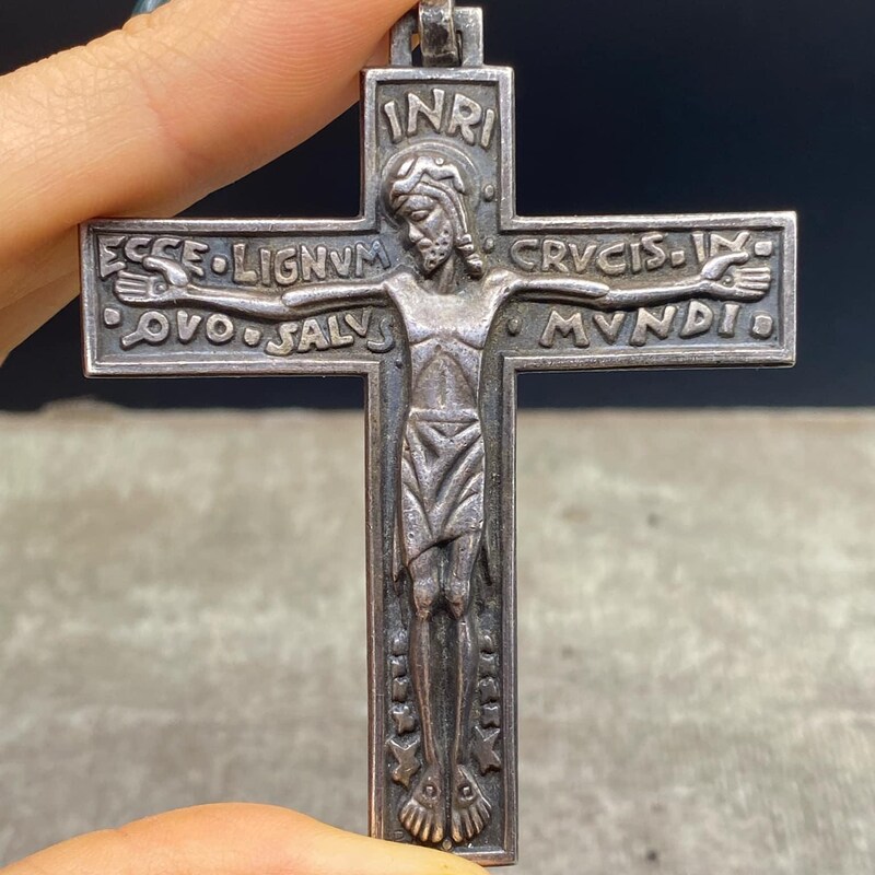 Silver Crucifix - Etsy