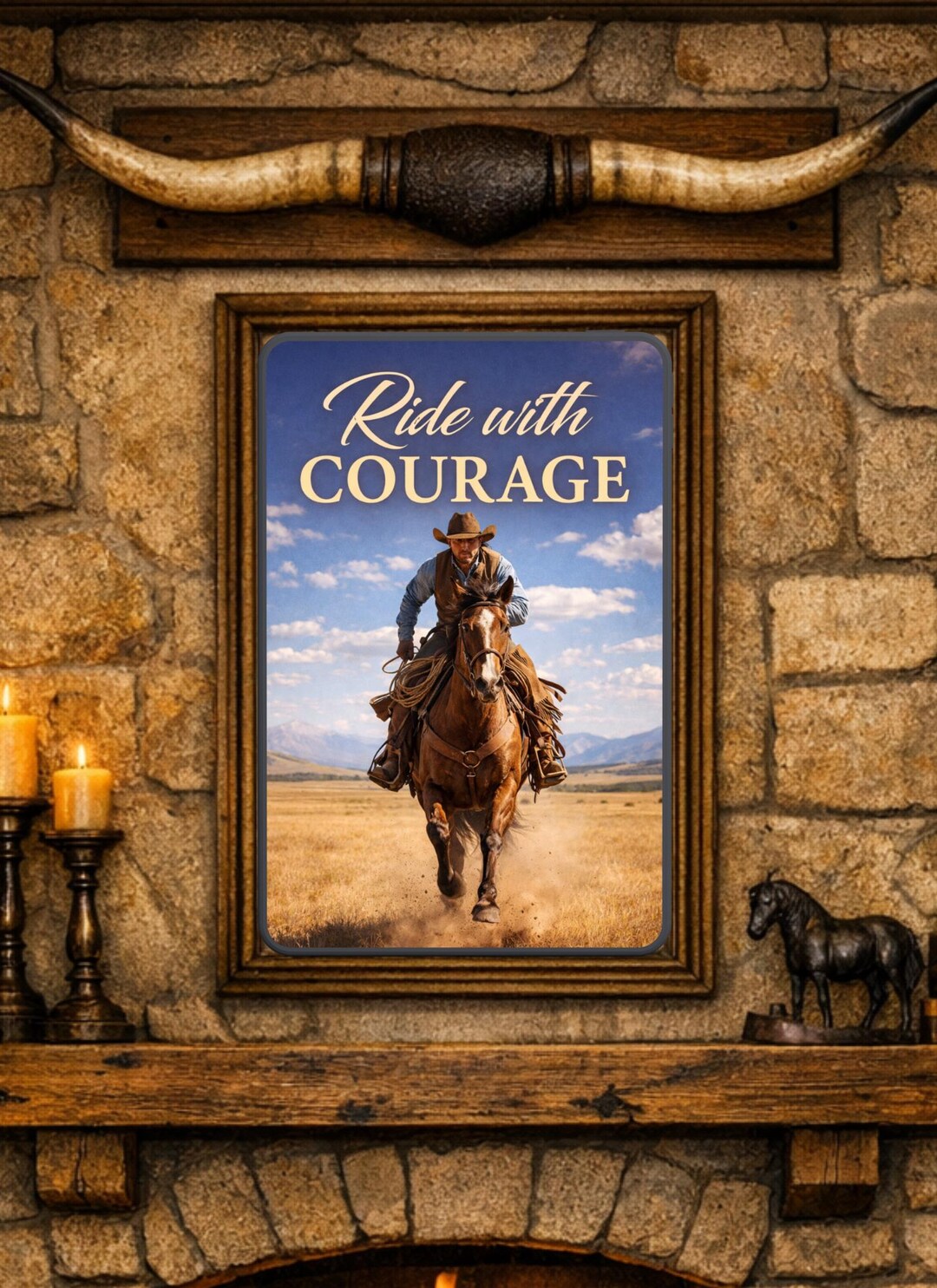 Cowboy Motivational Print, Western Leadership Quote, Rustic Ranch ...