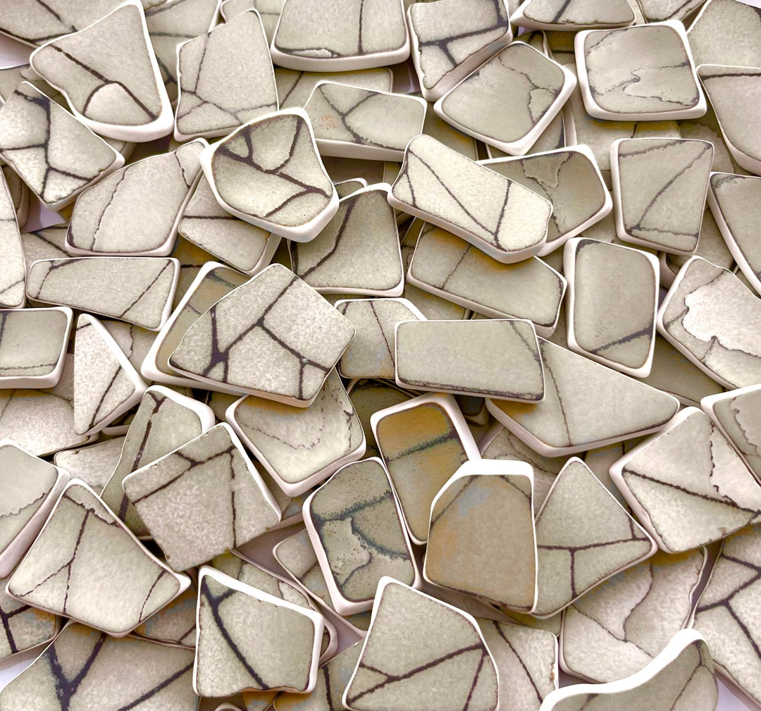 Mosaic Pieces 100 Mosaic Pieces Broken Plate Pieces 1/21 1/2 Double ...