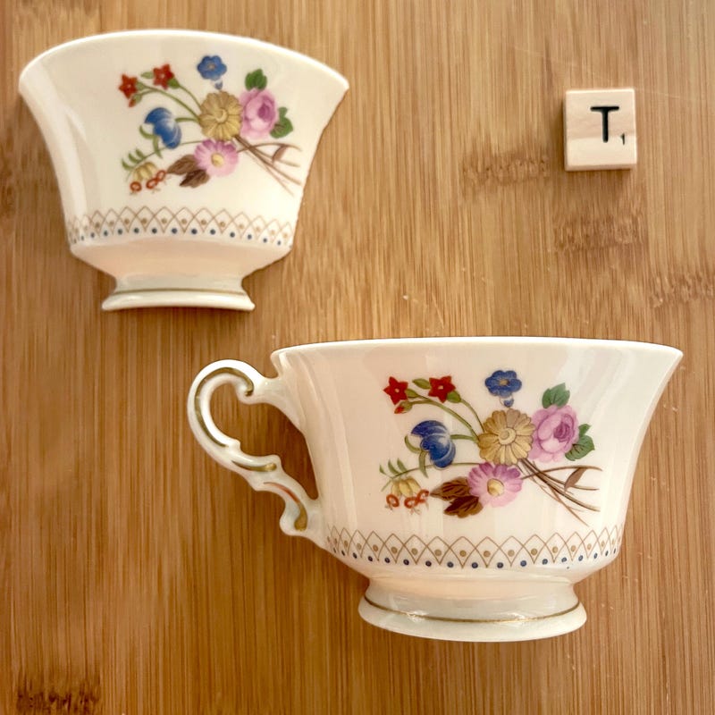 Half Cut Tea Cups - Etsy