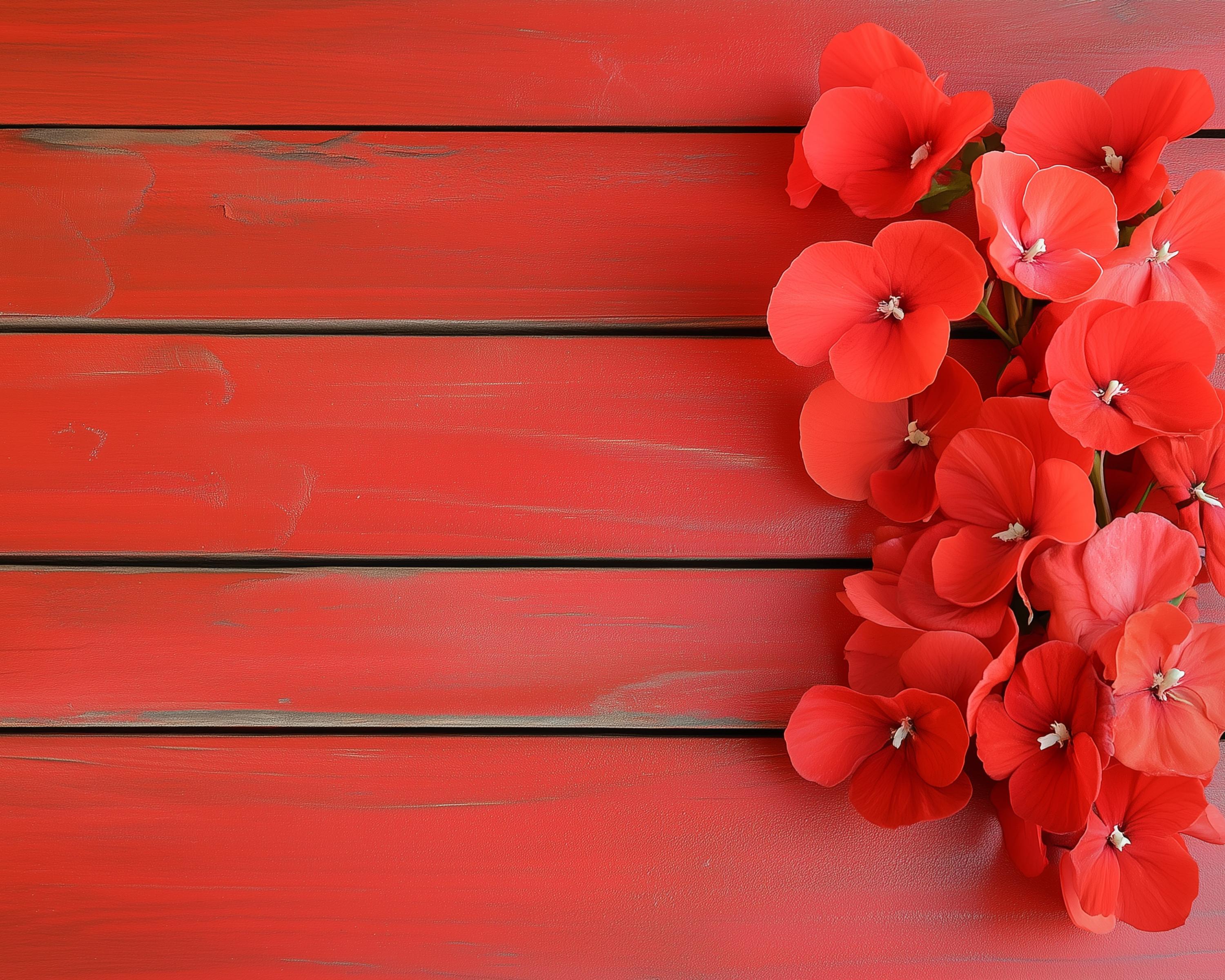 Flat-lay Background Mockups - ONE COLOR RED Flatlay Mockup - 6 Wooden ...