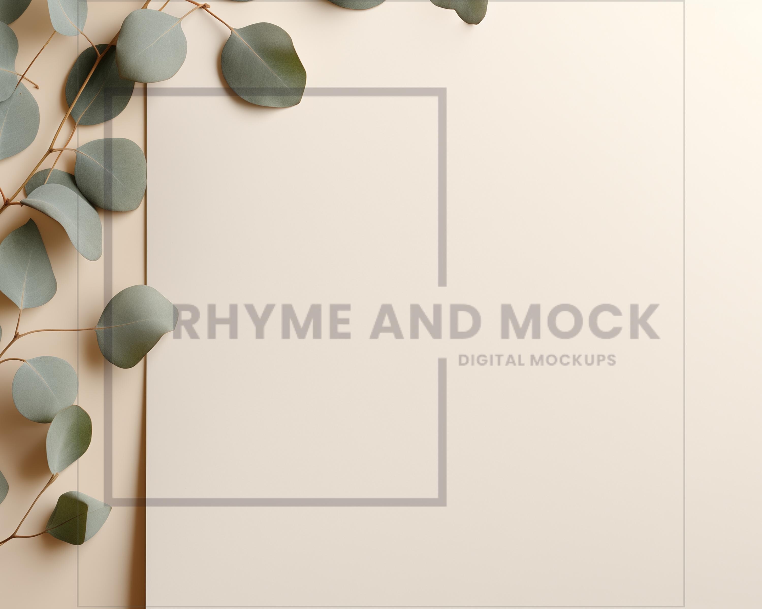 Flat Lay Digital Background Mockup SINGLE IMAGE Table Mockup Stock ...