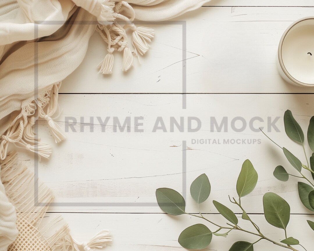 Flat Lay Digital Background Mockup - SINGLE IMAGE - Wedding Mockup ...