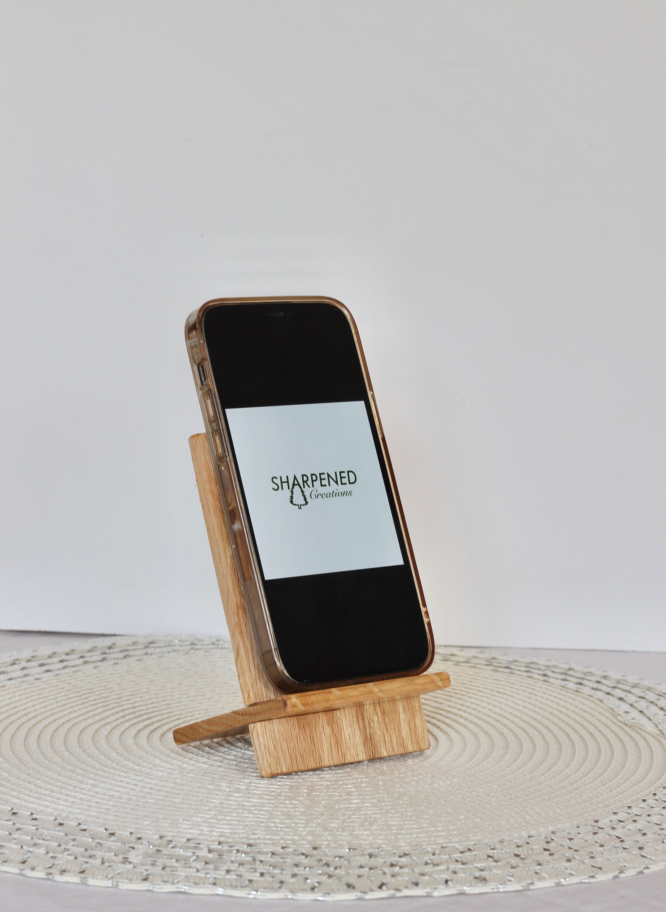 Wooden Collapsible Phone Stand for Desk and Travel, iPhone iPad Stand ...