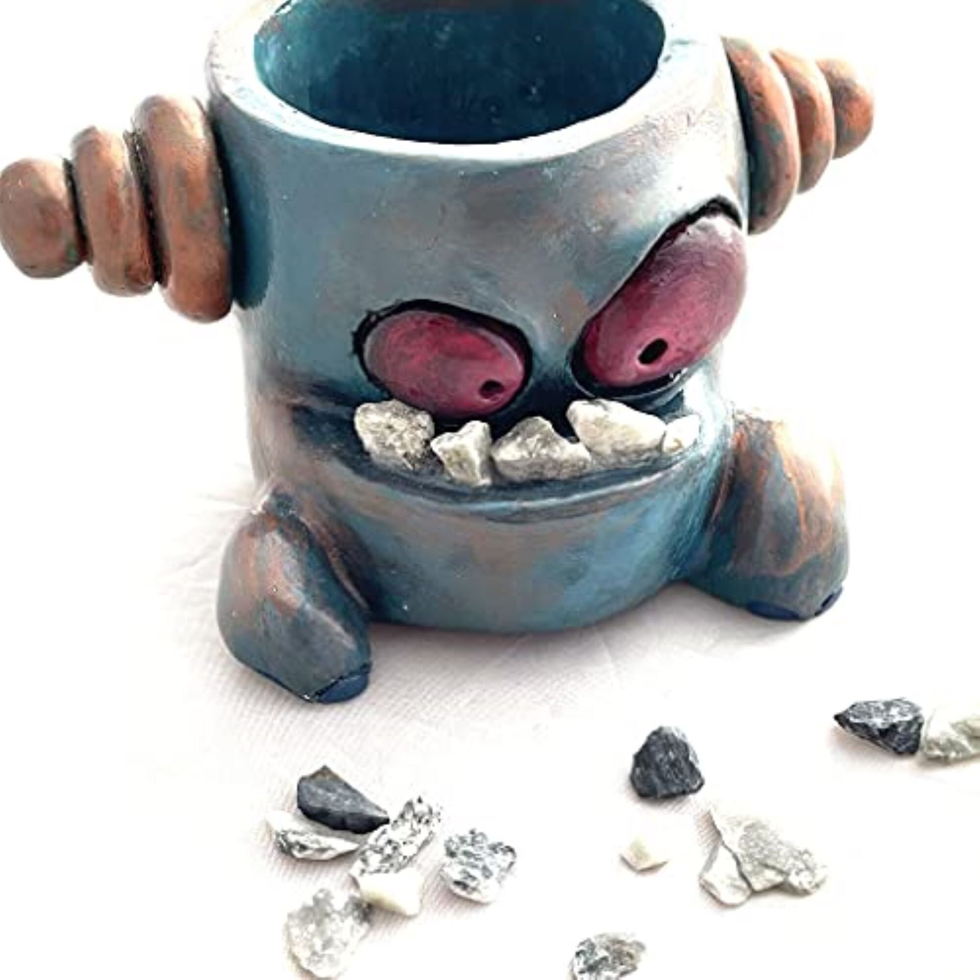 Monster Plant Pots Small Handmade Flower Pot Tooth Inspiration Teeth ...