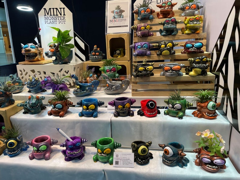 Monster Plant Pots Small Handmade Flower Pot Tooth Inspiration Teeth ...