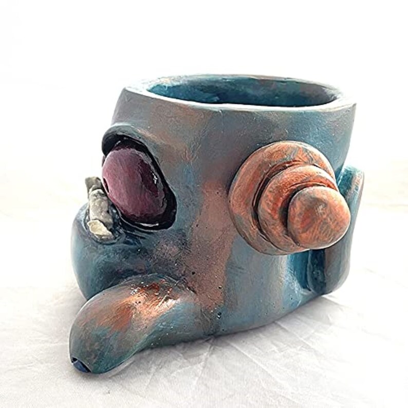 Monster Plant Pots Small Handmade Flower Pot Tooth Inspiration Teeth ...