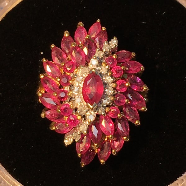 Burmese Natural Ruby Ring - Etsy