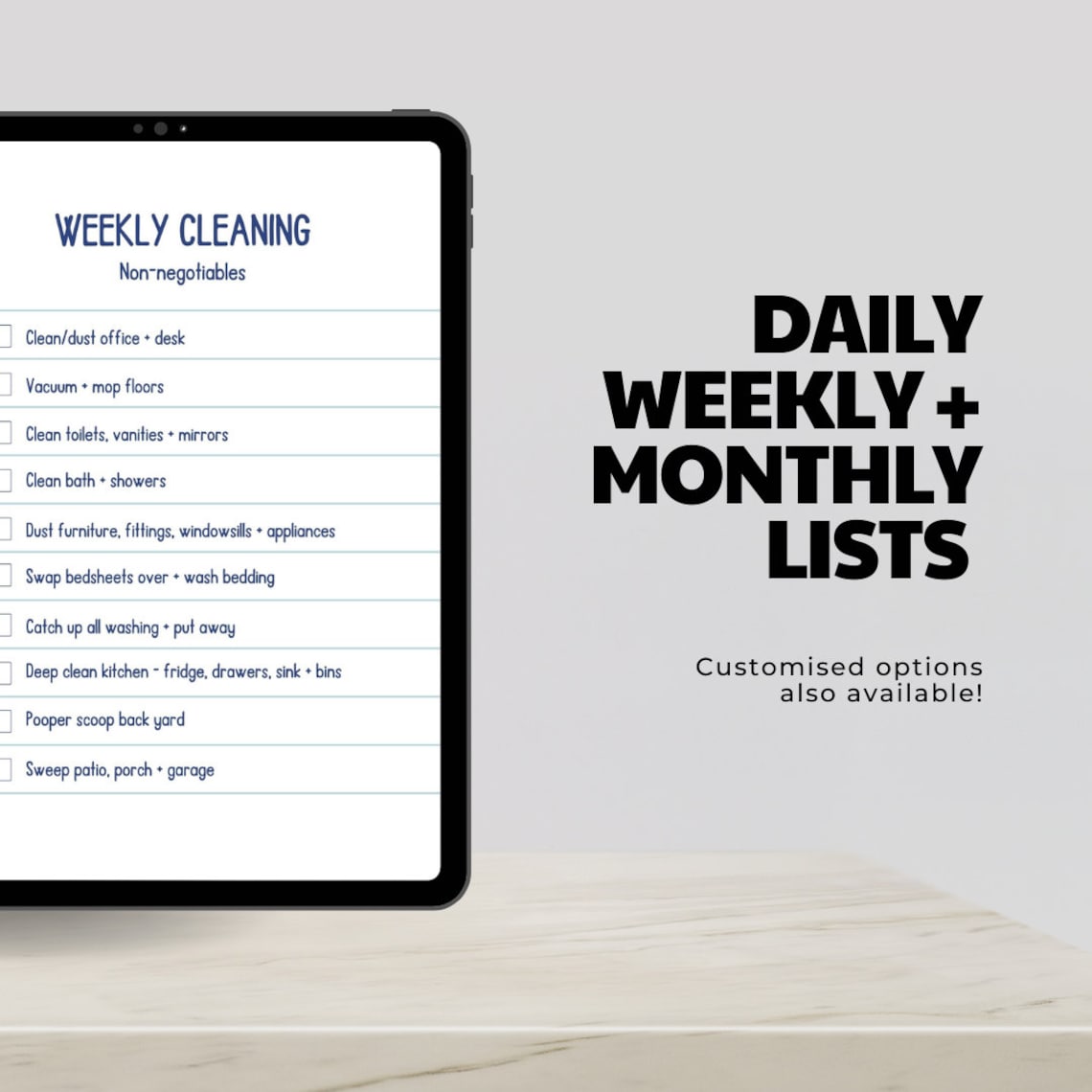 Cleaning Checklist for Busy Mums. ADHD Helper. Keep a Tidy Home Easily ...