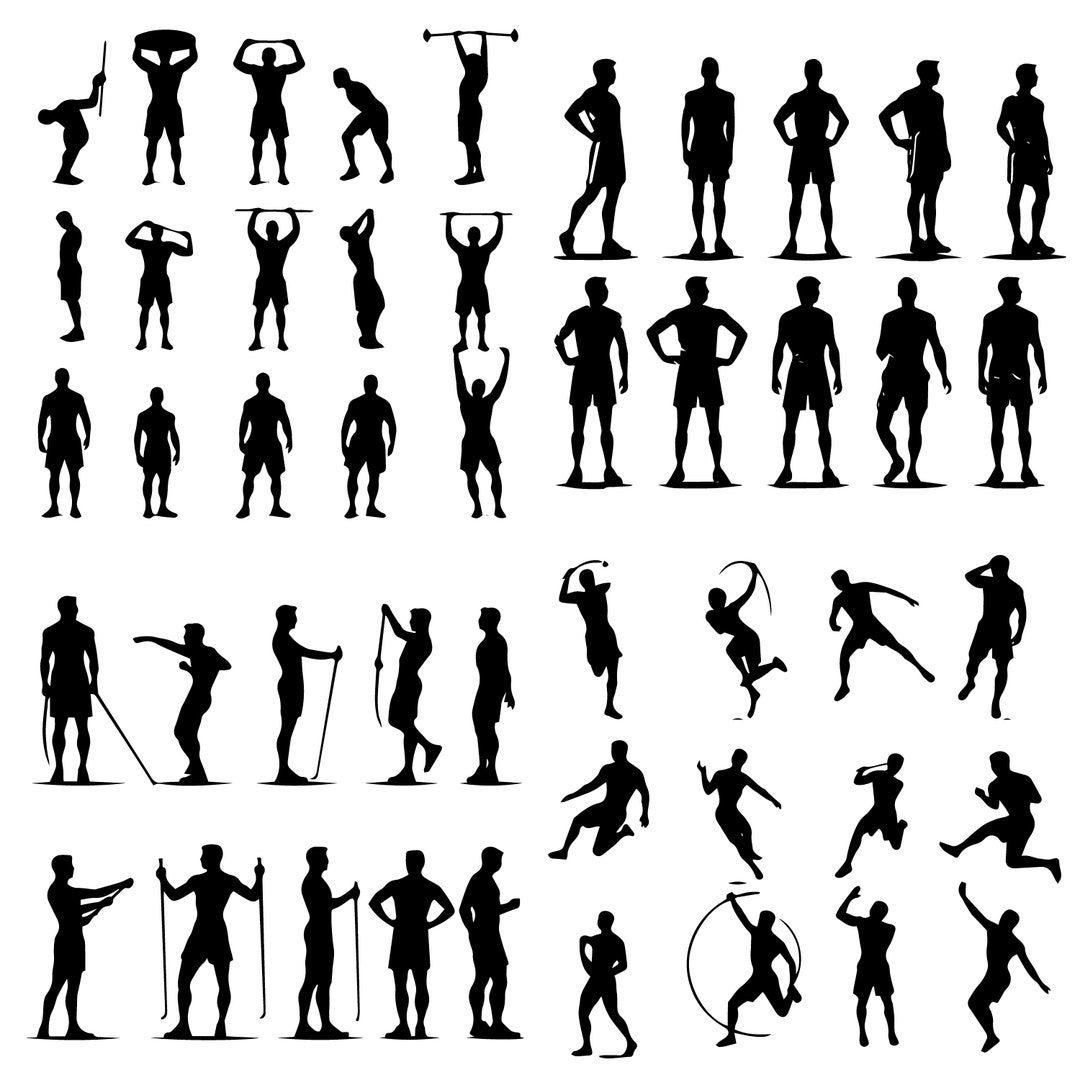 Human & People SVG Cut Collection. Silhouette Vector. Instant Download ...