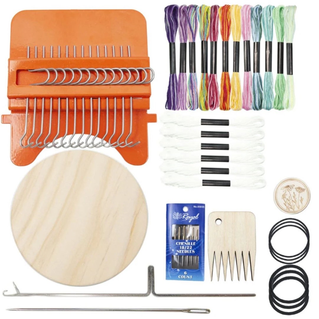 Mini Darning Loom Set, Plastic Small DIY Hand Knitting Machine, Mender ...