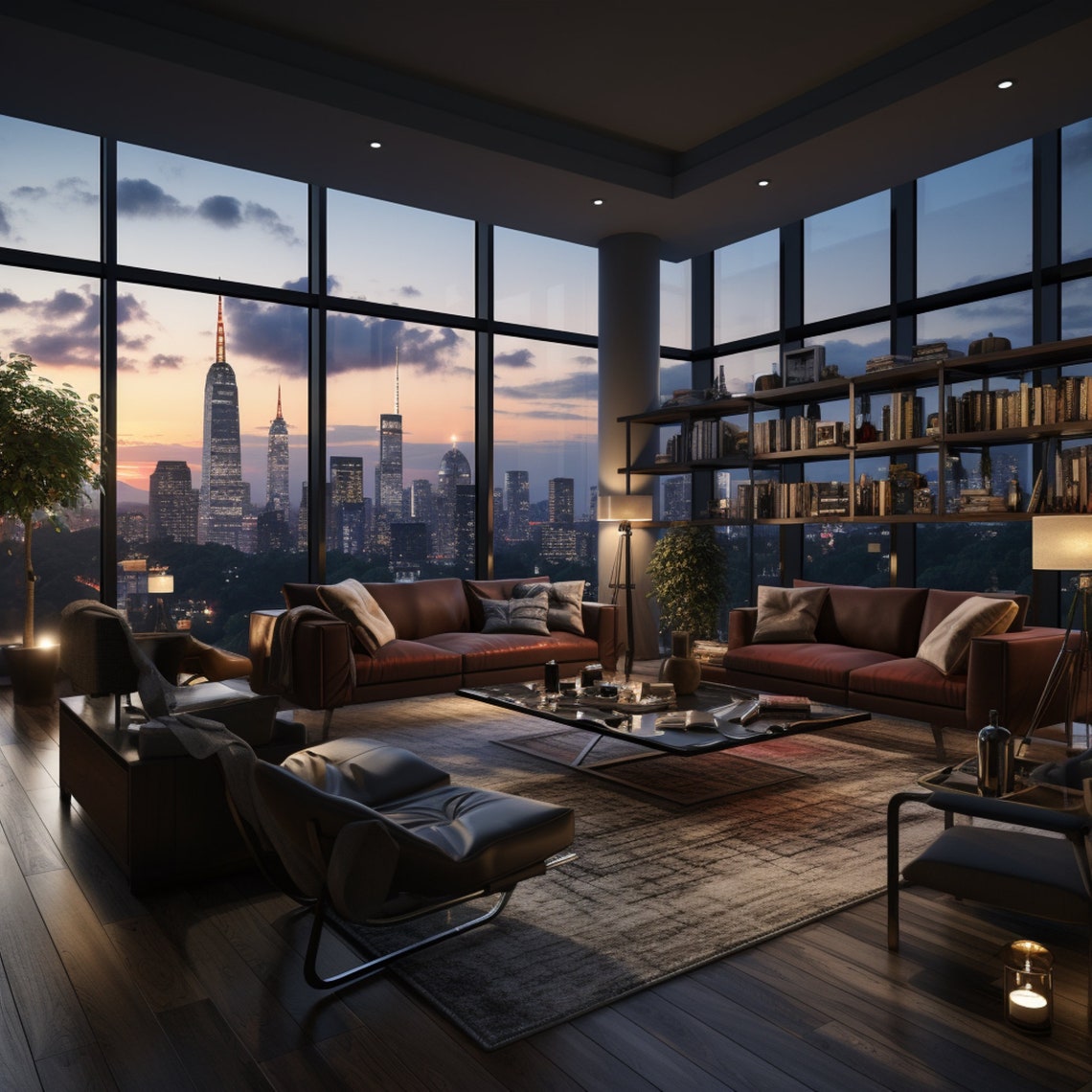 The Luxury Loft Backgrounds-back Drops for Zoom and More - Etsy