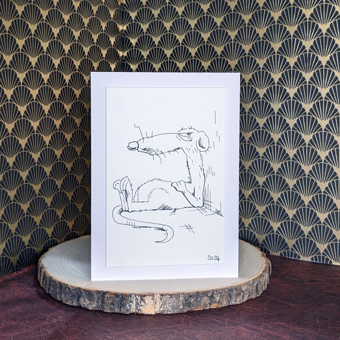 Grumpy Rat Card for Birthday, Mother's Day, Anniversary, Father's Day ...