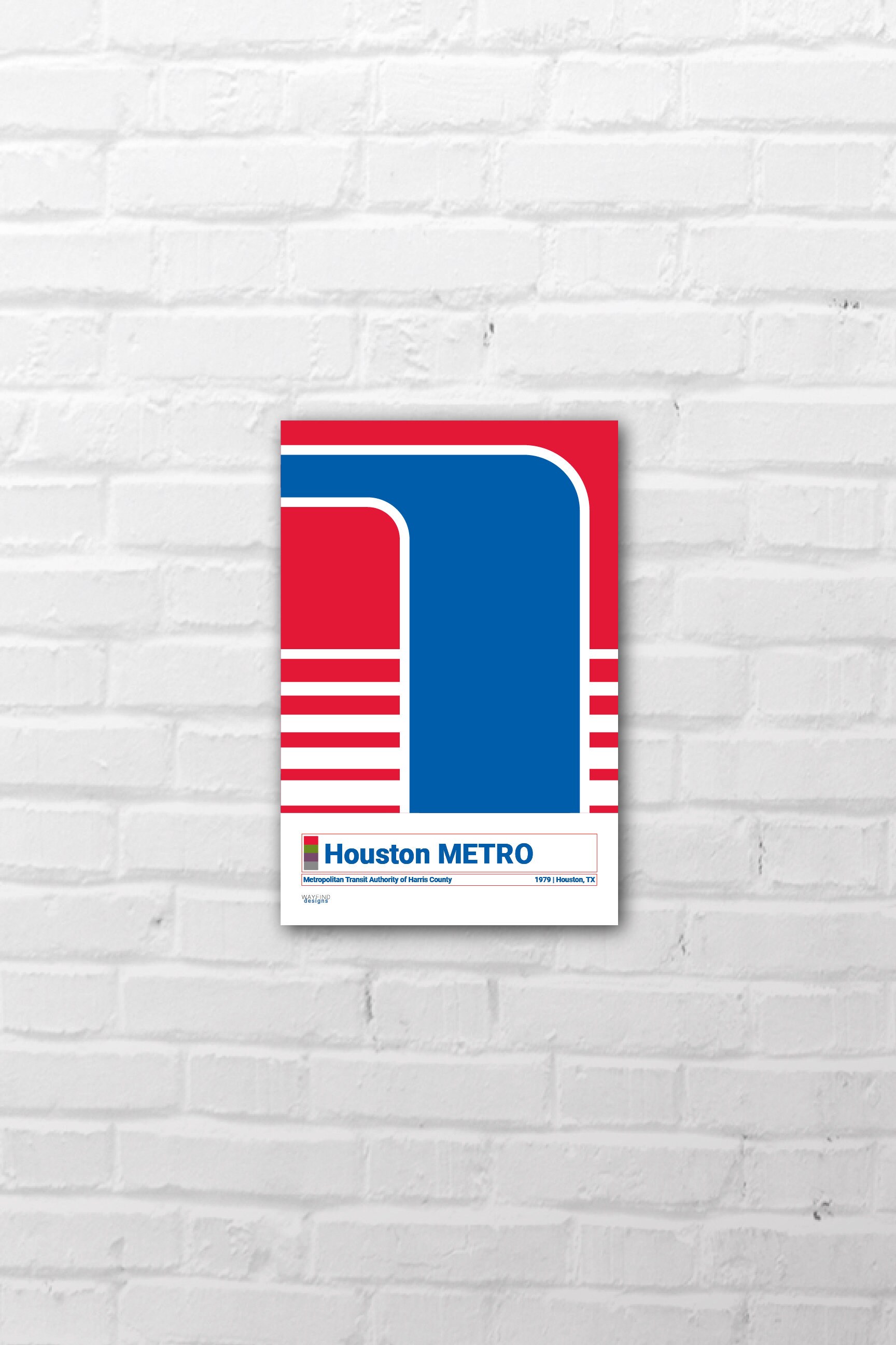 Mid-century Modern Houston Metro Transit Print - Oh - Etsy