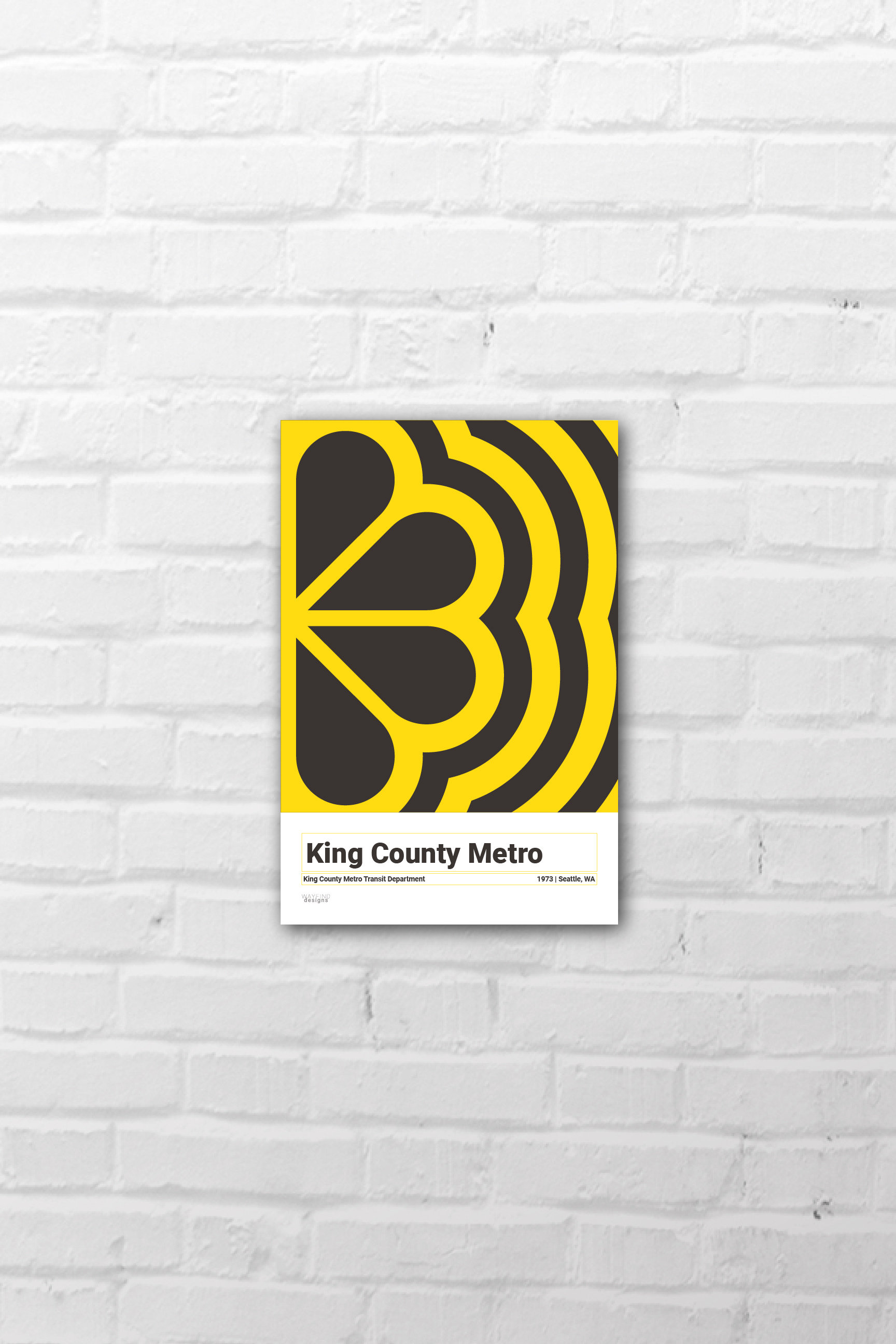 Mid-century Modern King County Metro Transit (seattle) Print - Daisy - Etsy