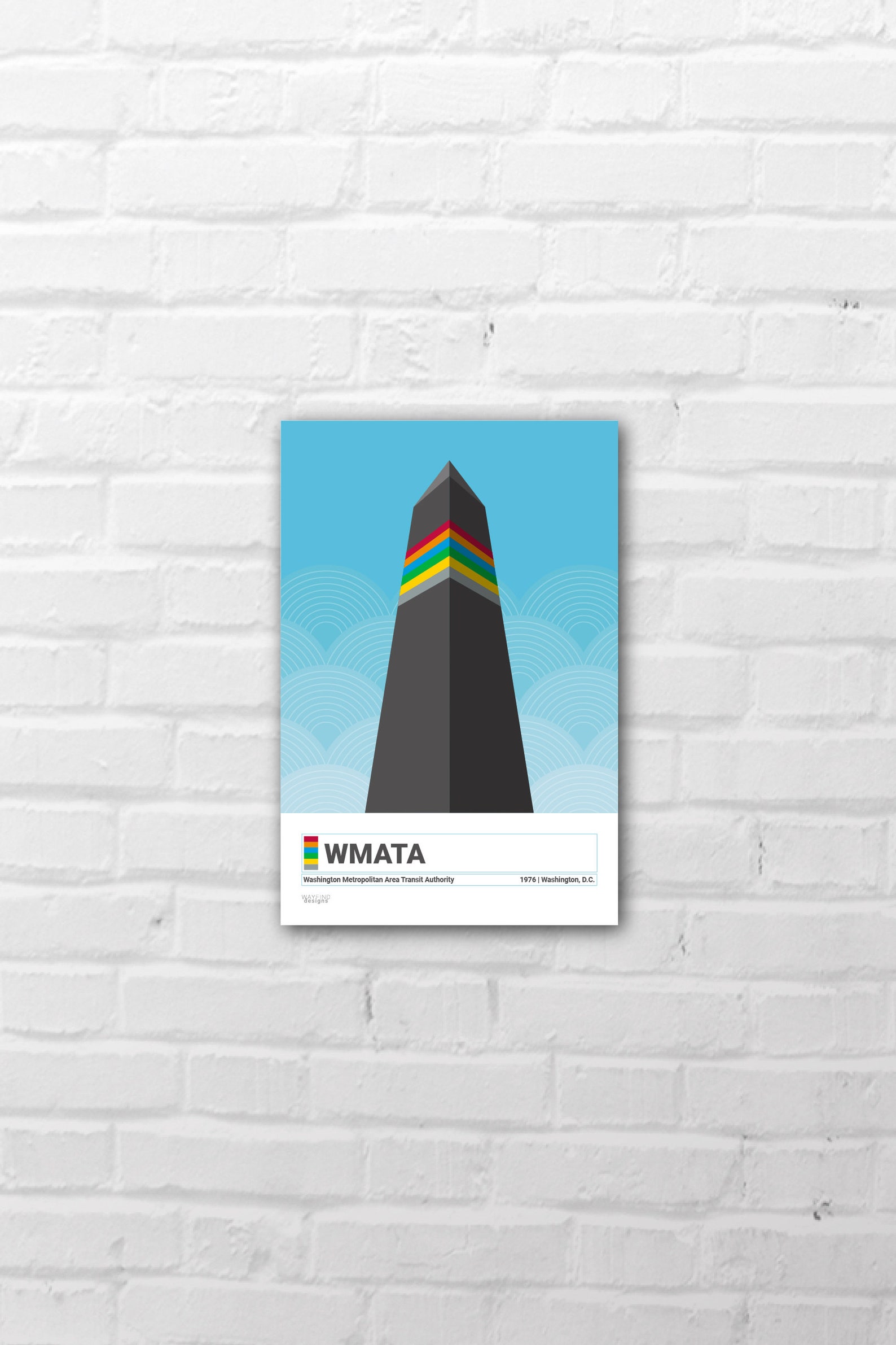 Mid-century Modern Washington DC Transit Print - Pylon - Etsy