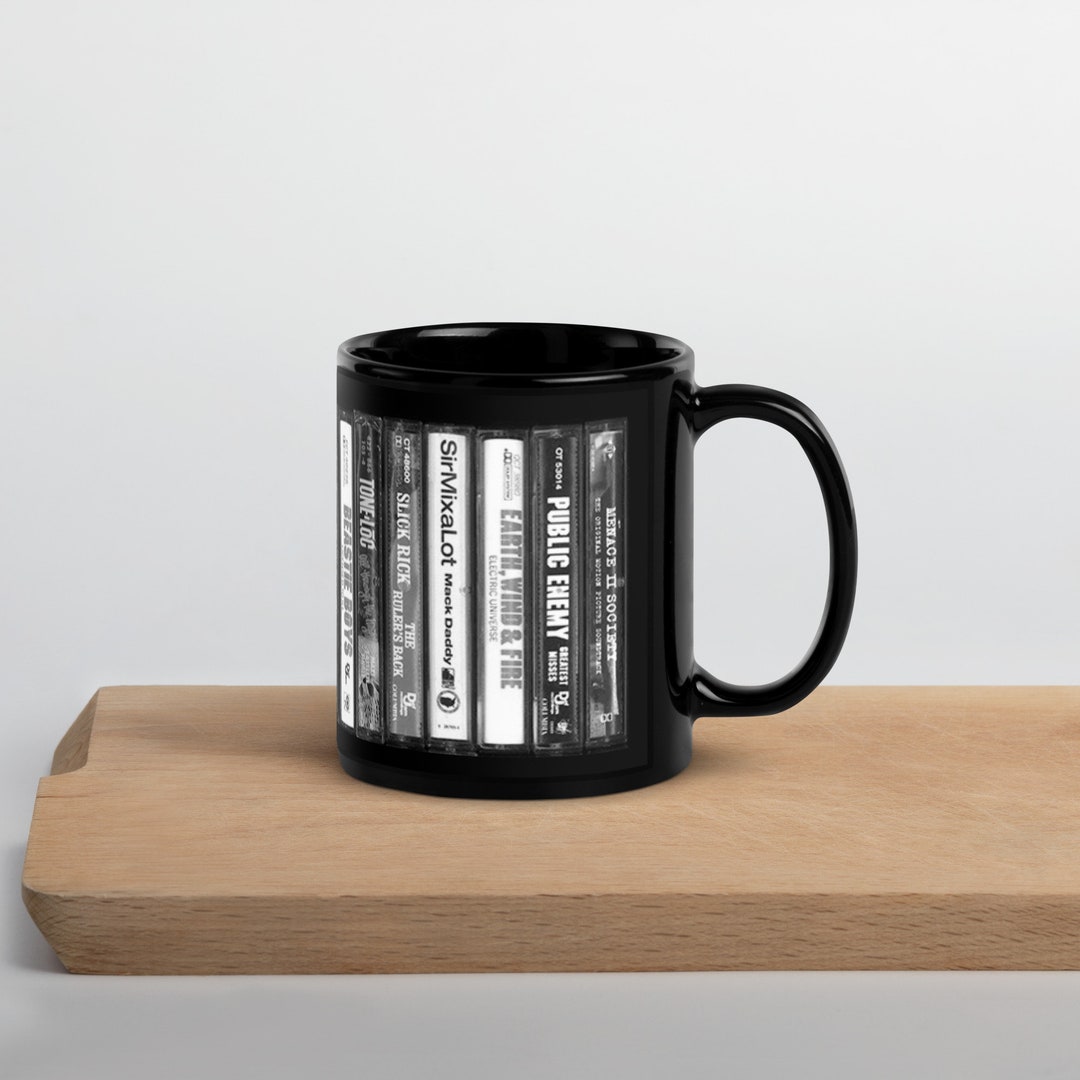 Hip Hop, Rap Cassette Tape Retro Black Glossy Coffee Mug - Etsy