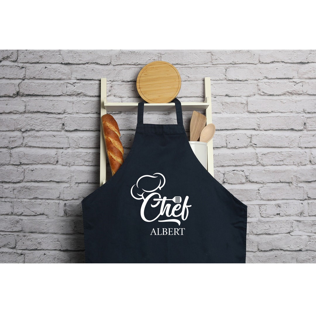 Customized Apron, Chef Printed Apron, Printed Kitchen Apron for Women ...