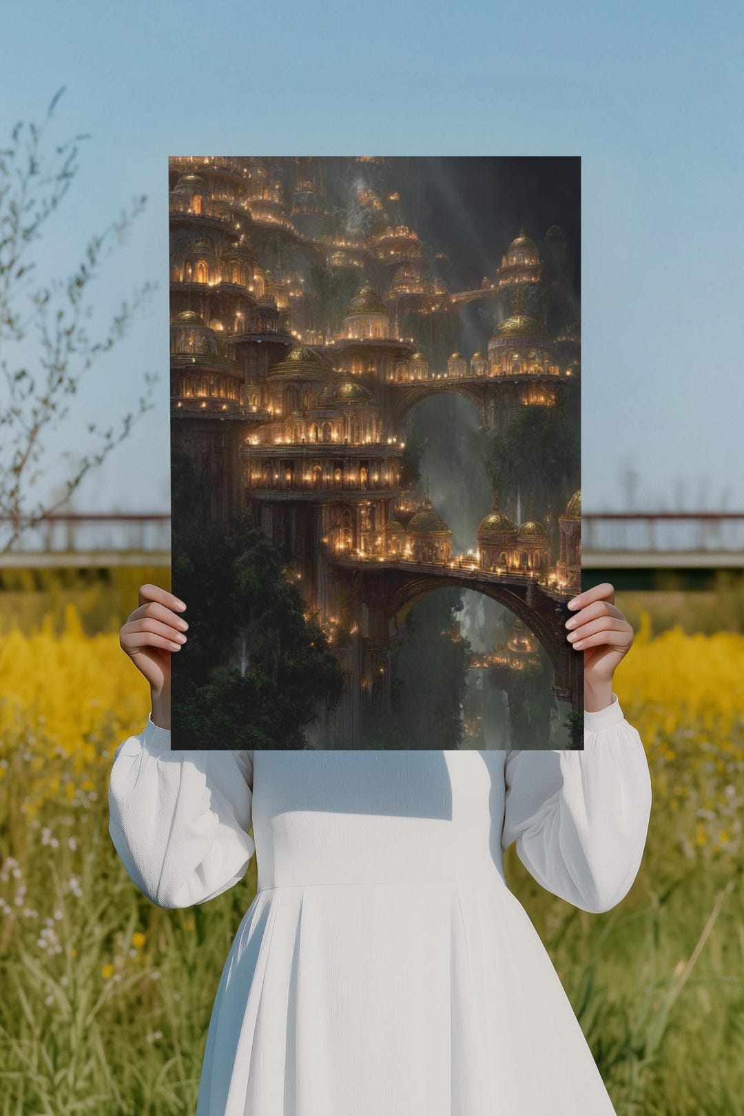 Elven Fantasy Forest Kingdom Poster | Digital Wall Art | Mystical ...