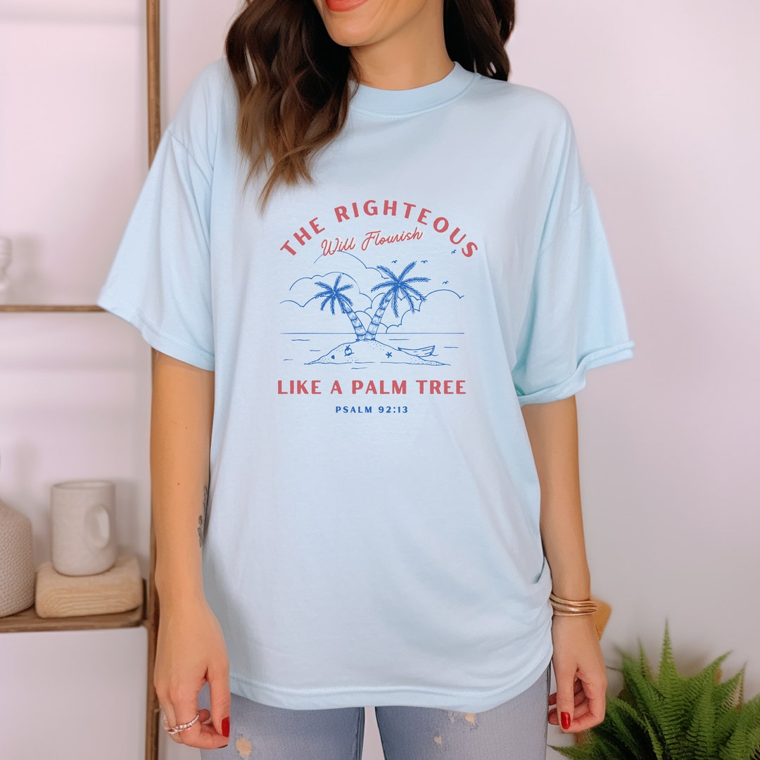 Retro Christian Shirt Scripture Shirt Psalm Shirt Palm Tree Shirt Faith ...