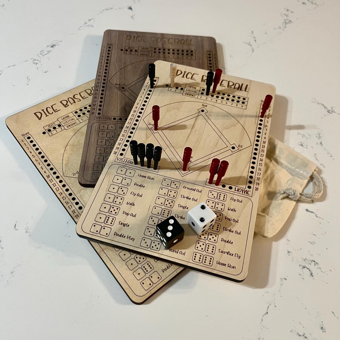 Dice Baseball Game SVG Laser Ready File - Etsy