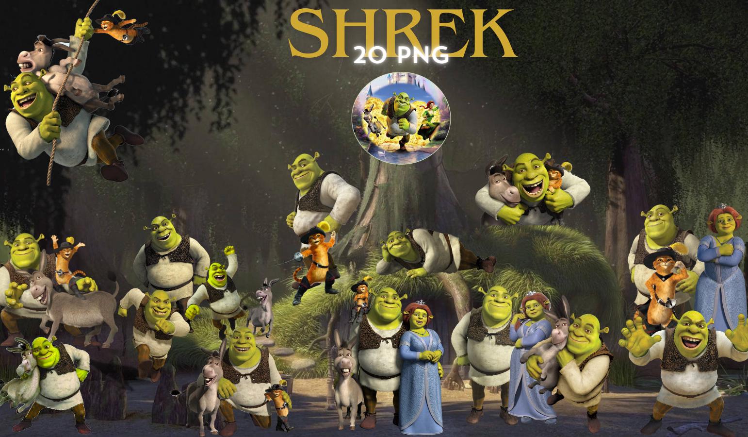 Shrek, Shrek Png File, Png Bundle, Vector, Cricut, Silhouette, Cut ...