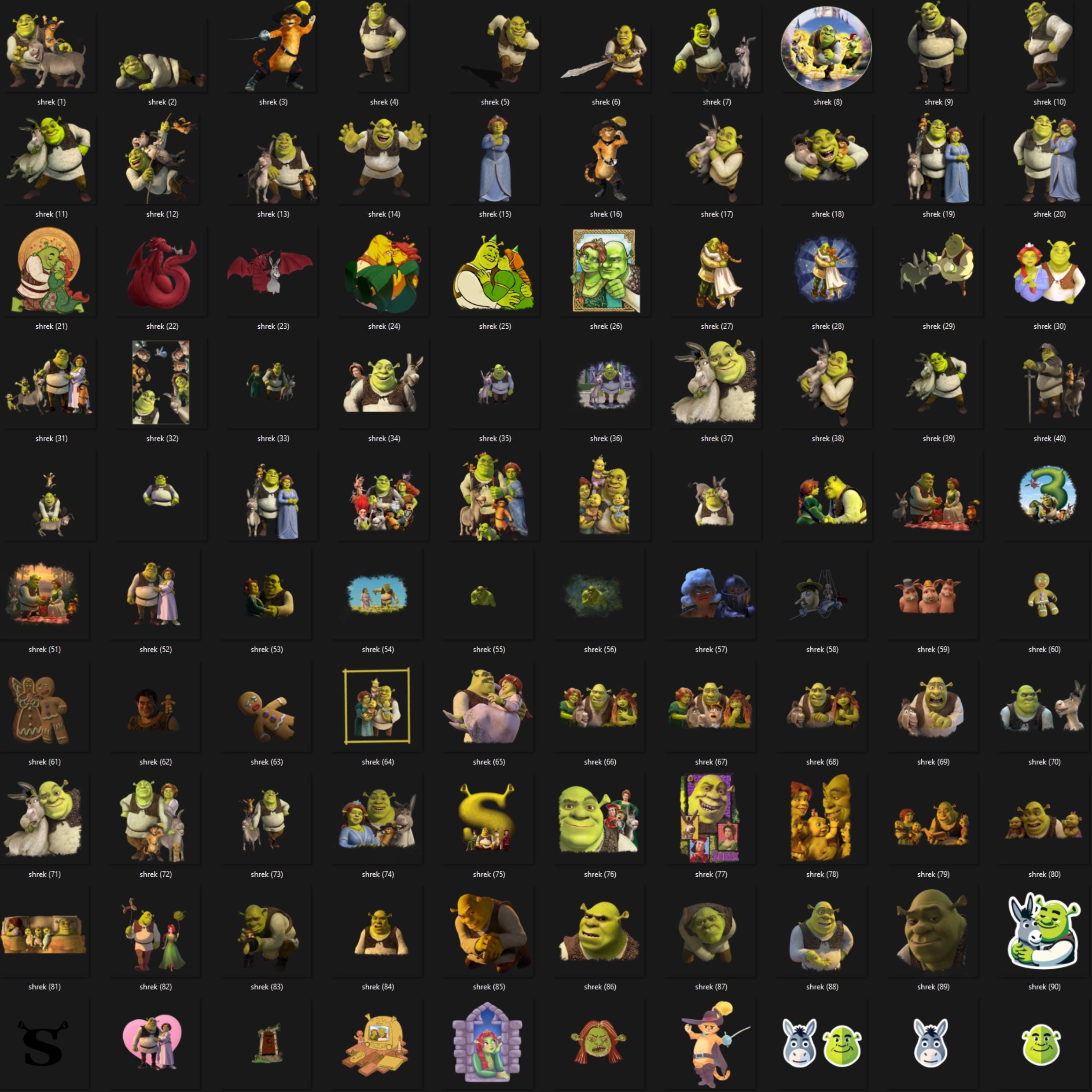 Shrek, Png Bundle, Shrek Png, Vector, Cricut, Silhouette, Cut Files ...