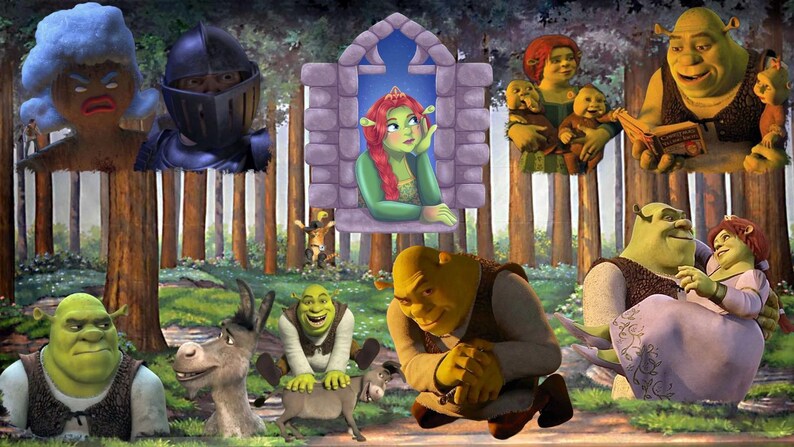 Shrek, Png Bundle, Shrek Png, Vector, Cricut, Silhouette, Cut Files ...