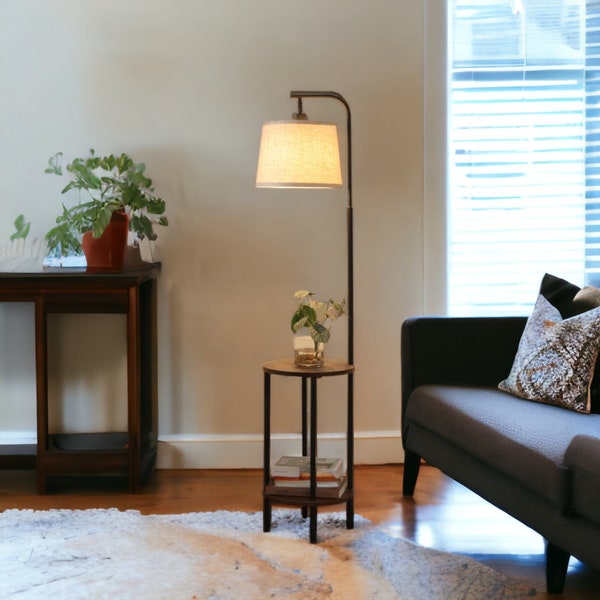 Floor Lamp With Tray Table - Etsy
