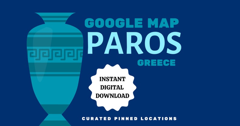 Paros, Greece Instant Digital Download Google Map Travel Planner Trip ...