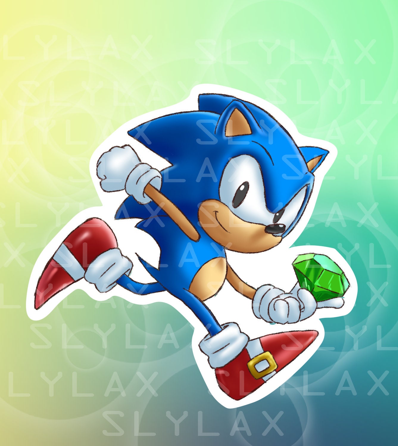 Classic Sonic Vinyl Sticker/ Die Cut Sticker - Etsy