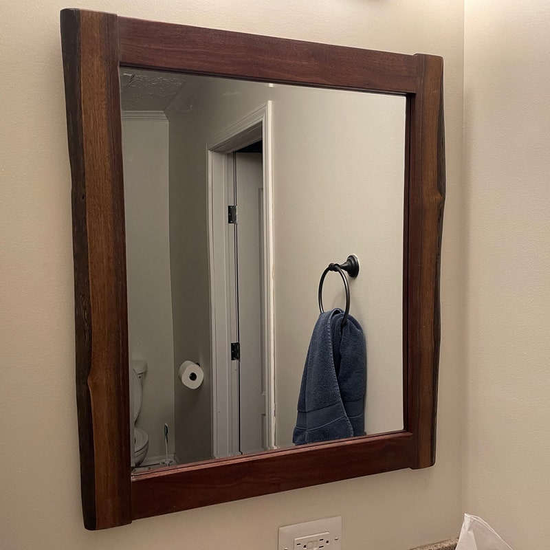 Live Edge Mirror - Etsy