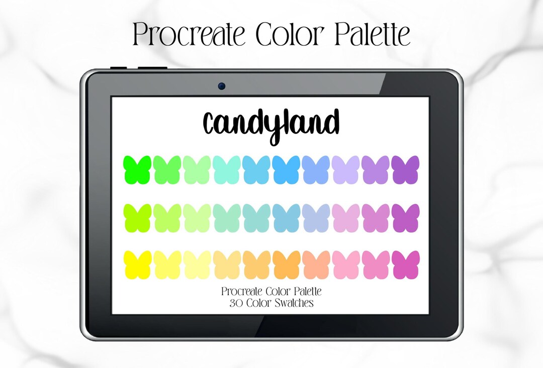 Candyland Procreate Color Palette, Procreate Swatches, iPad ...