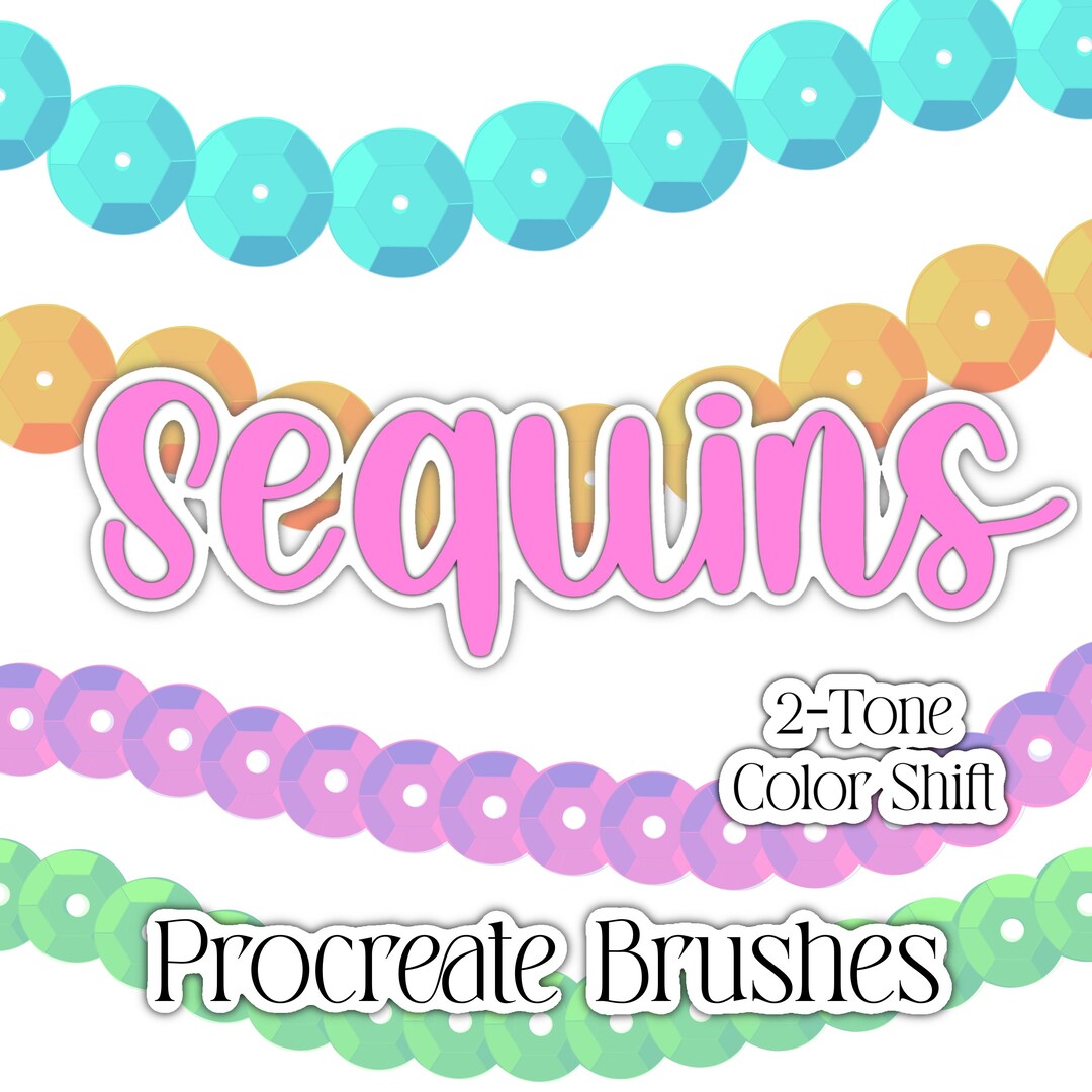 Sequin Procreate Brushes, Procreate Brushes, iPad Illustration, Procreate Art - Etsy