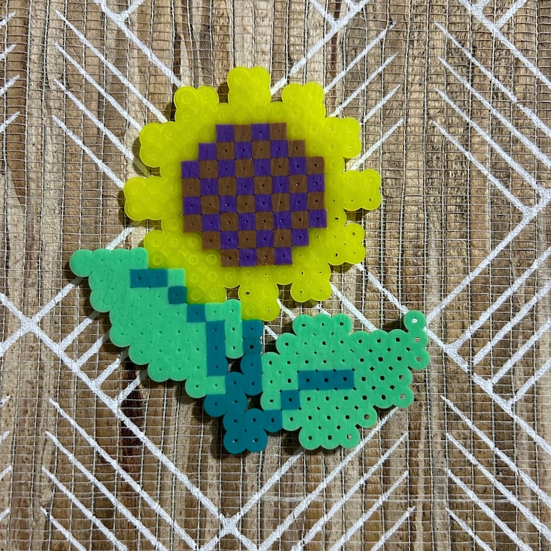 Sunflower Perler Bead Art - Etsy