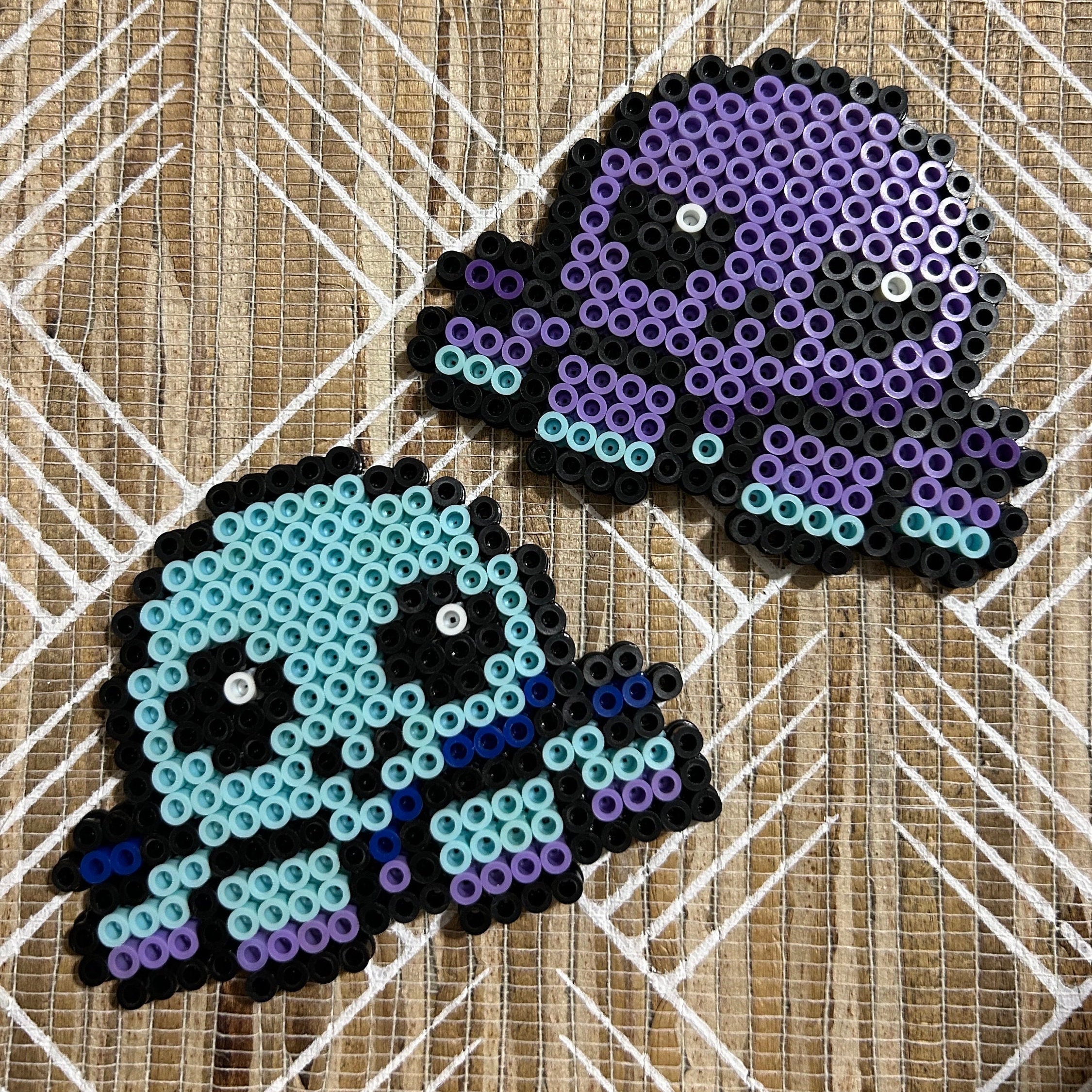 Happy/sad Perler Bead Octopuses 2 Pieces - Etsy Canada