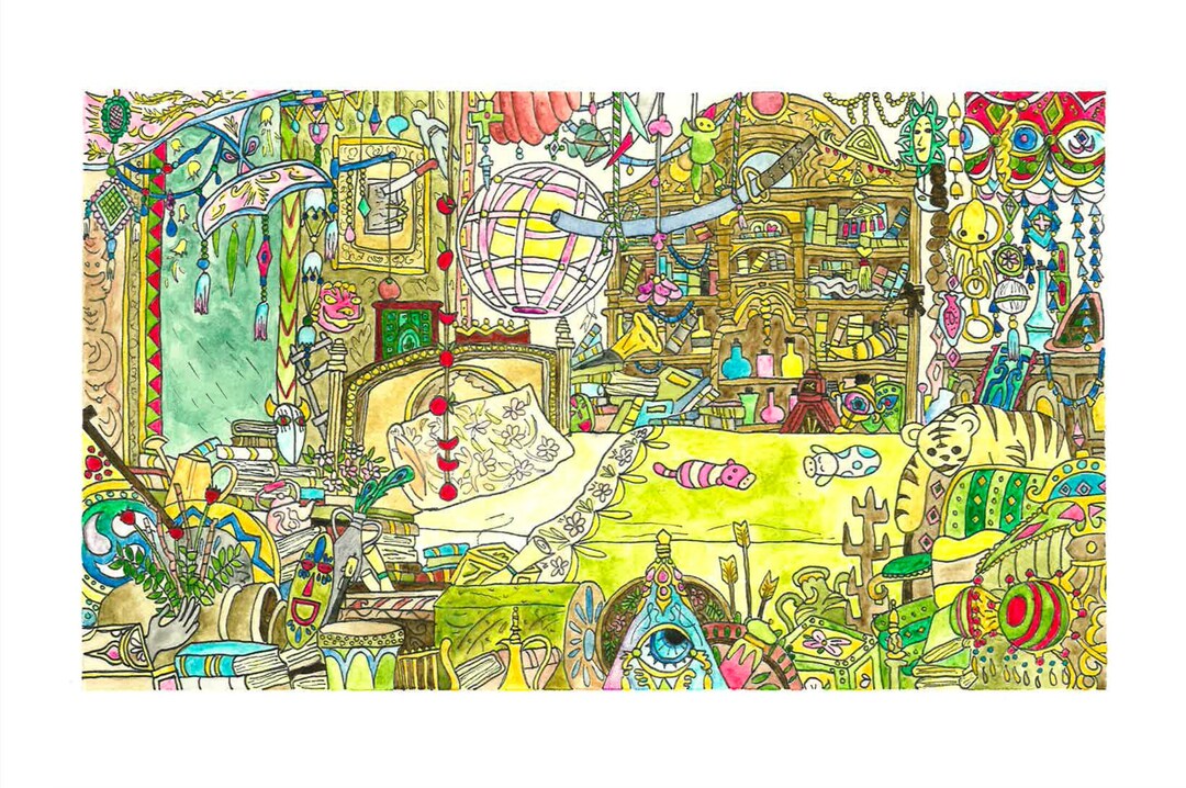 Studio Ghibli Howl's Moving Castle - Howl's Room Art Print - Etsy