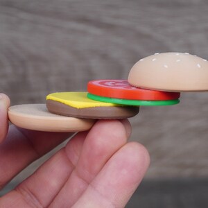 Cheeseburger Magnetic Fidget Toy 4 Piece Magnetic Slider Stim Toy ...