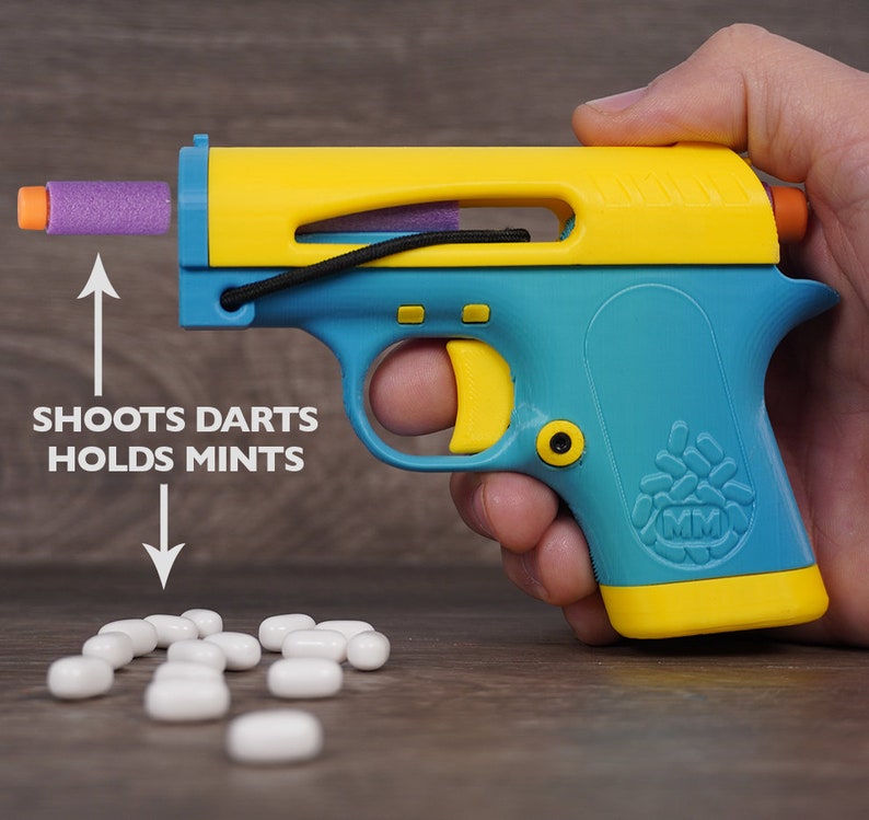 Minimint Nerf Blaster Mint Case Holds Your Mints & Shoots REAL Nerf ...