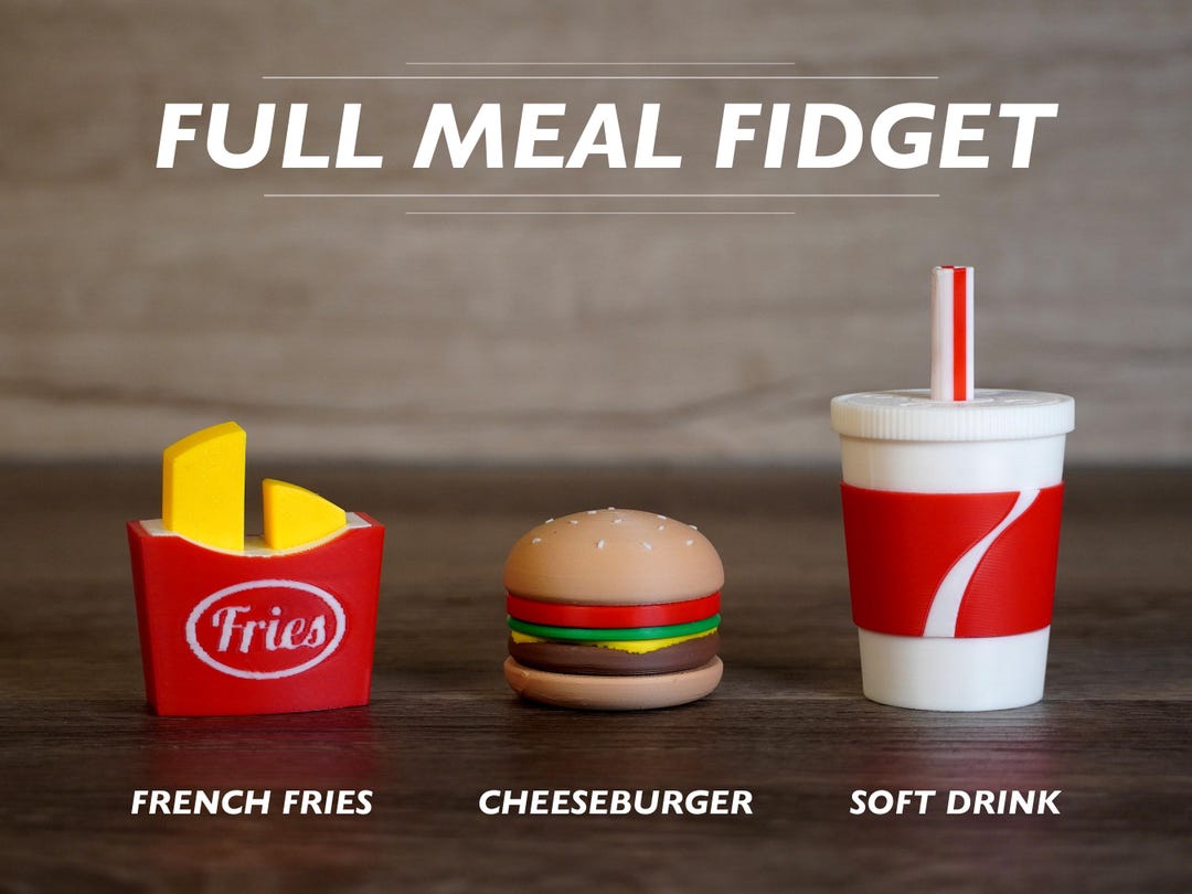 Full Meal Fidget Toys - Order UP! Who Ordered the Cheeseburger With the ...