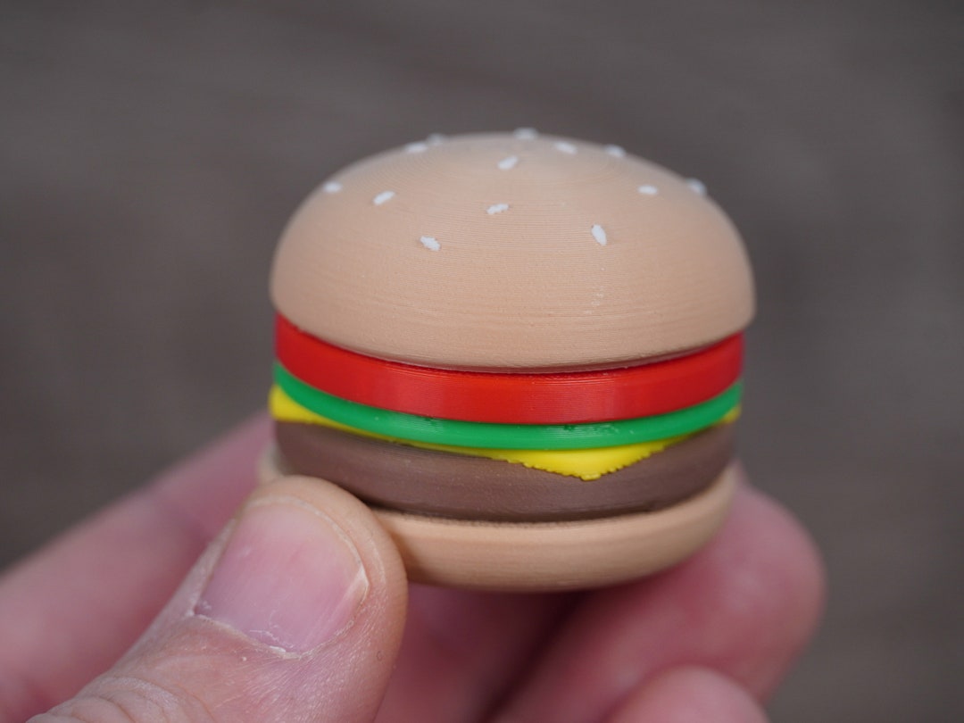 Cheeseburger Magnetic Fidget Toy 4 Piece Magnetic Slider Haptic Coin ...