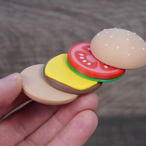 Cheeseburger Magnetic Fidget Toy 4 Piece Magnetic Slider Stim Toy ...