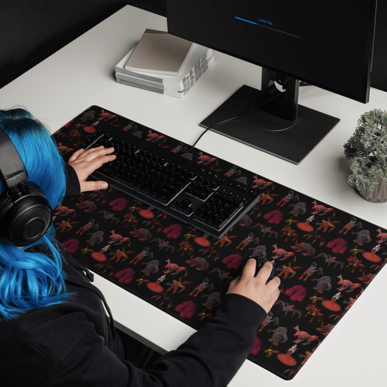 Old School Runescape Red Boss Large Mousepad, Runescape Gift Idea ...