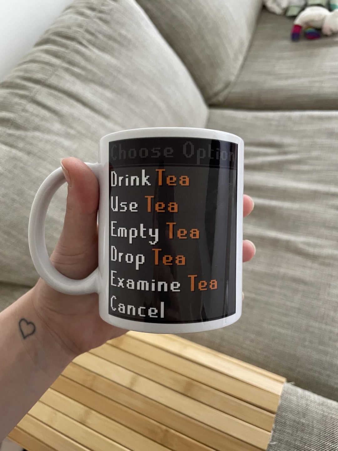 Runescape Tea Right Click Cup, Mug Gift Idea, Old School Runescape ...