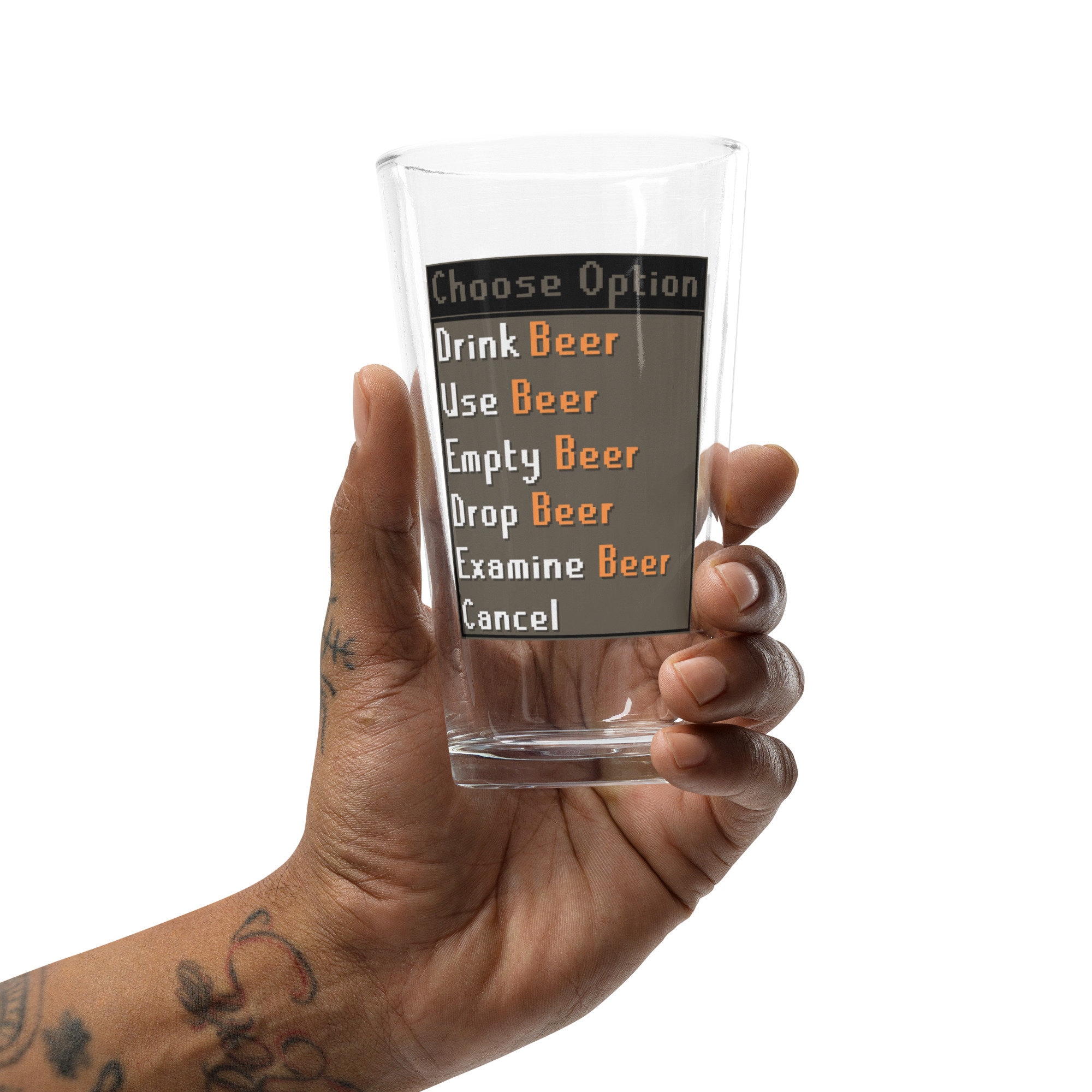 Runescape Funny Beer Shaker Pint Glass Gift, High Quality Unique ...