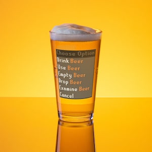 Runescape Funny Beer Shaker Pint Glass Gift, High Quality Unique ...